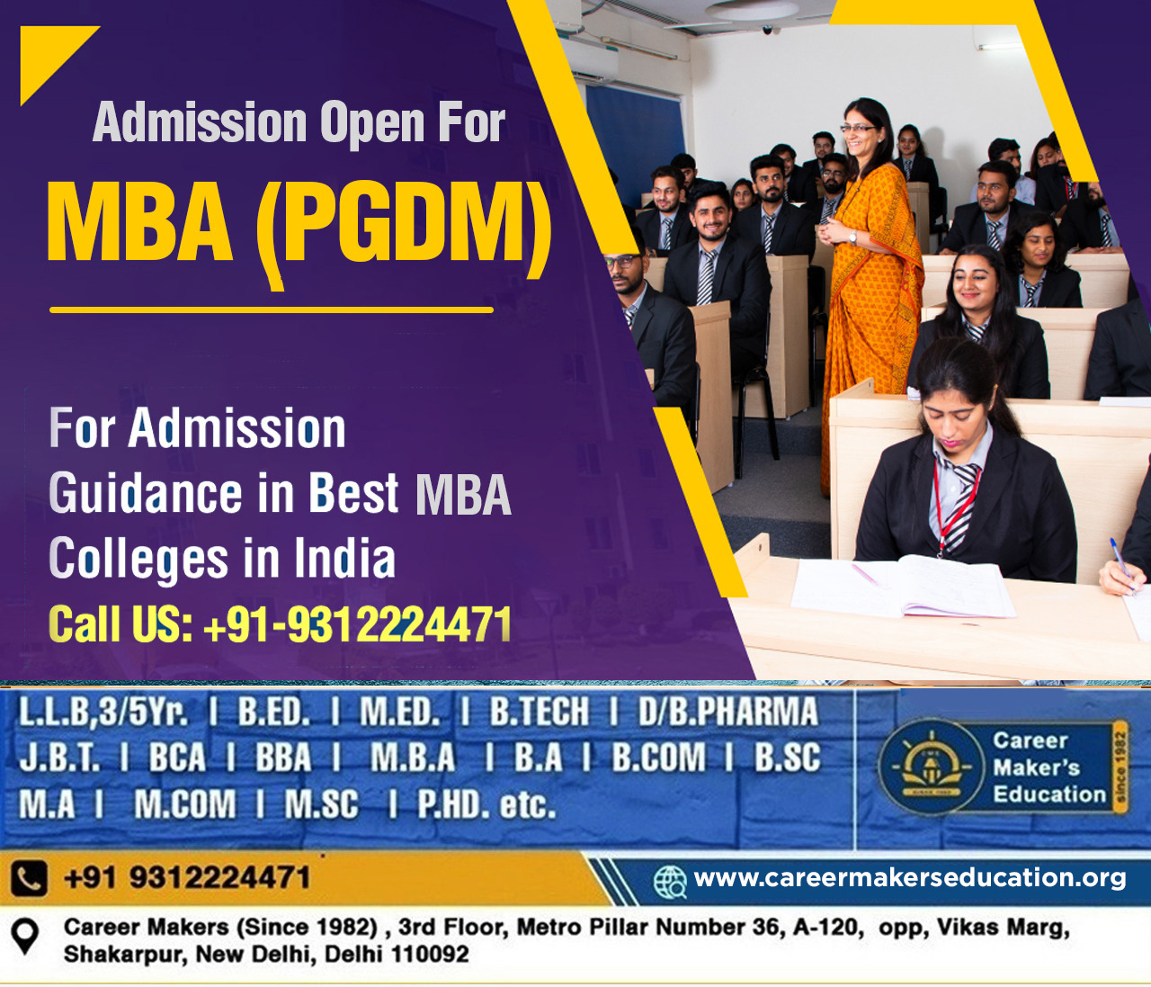 Career Makers - Best MBA Admission consultants Delhi